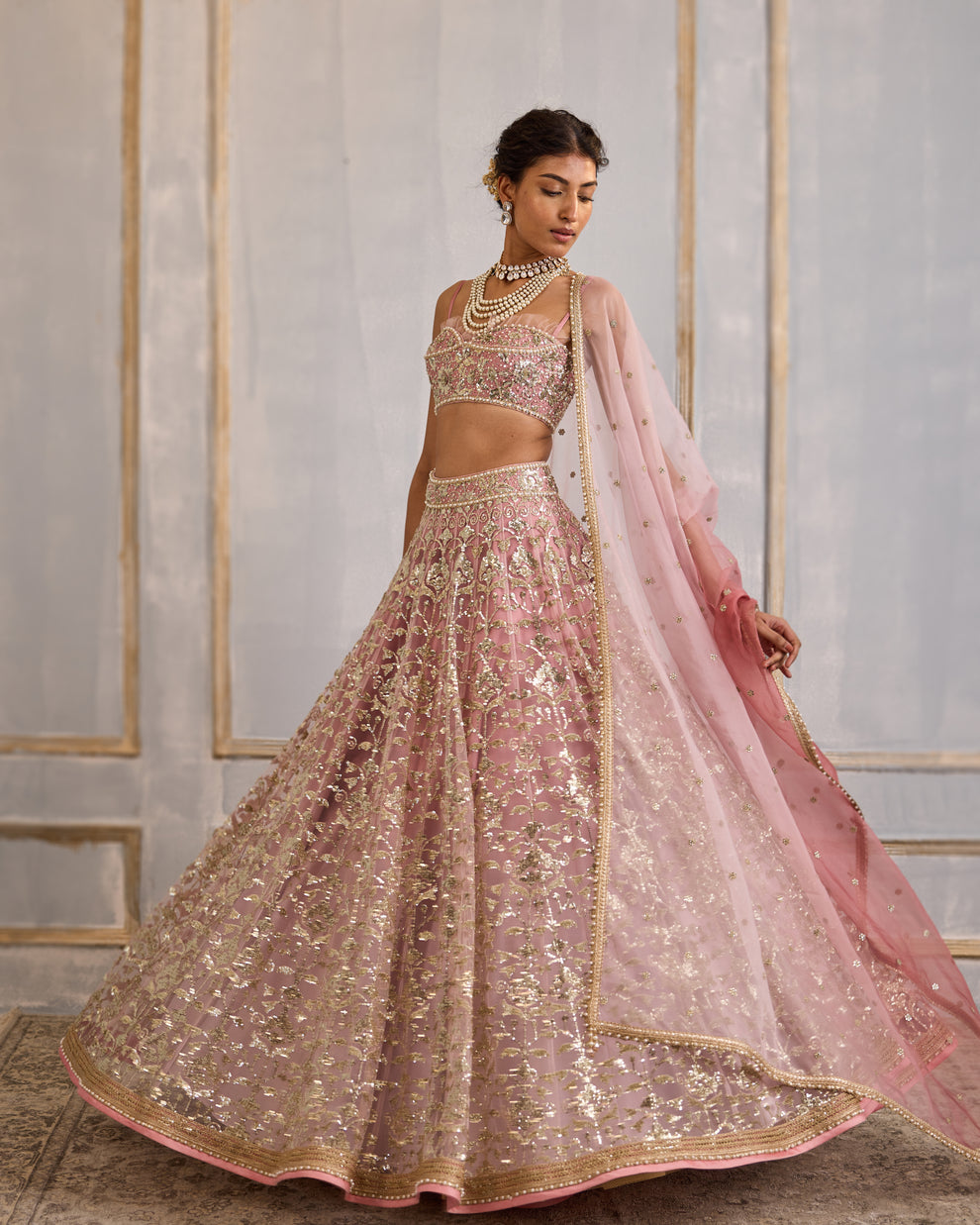 Palace pink lehenga | Cedar & Pine